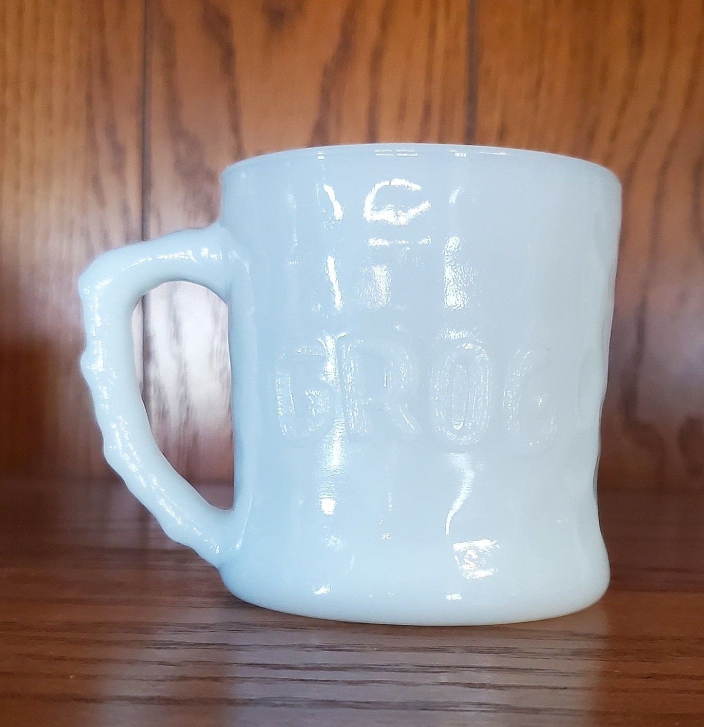 Vintage Grog the Caveman White Glass Mug - Etsy