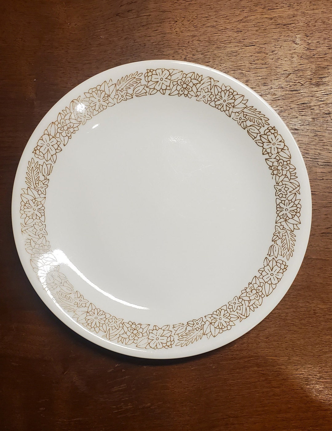 Vintage Corelle Dinner Plate With Brown Woodland Pattern - Etsy