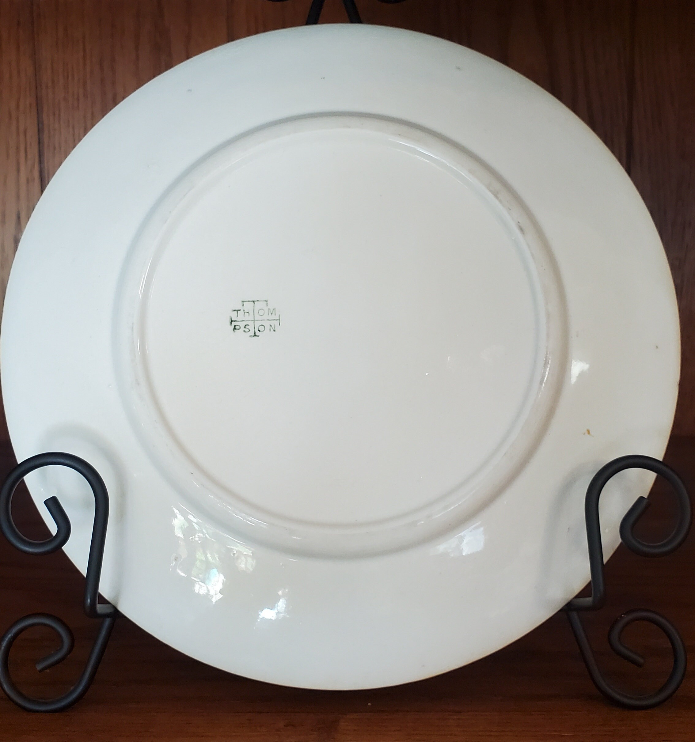 Vintage 1930's C.C. Thompson Orange Floral Dinner Plate - Etsy