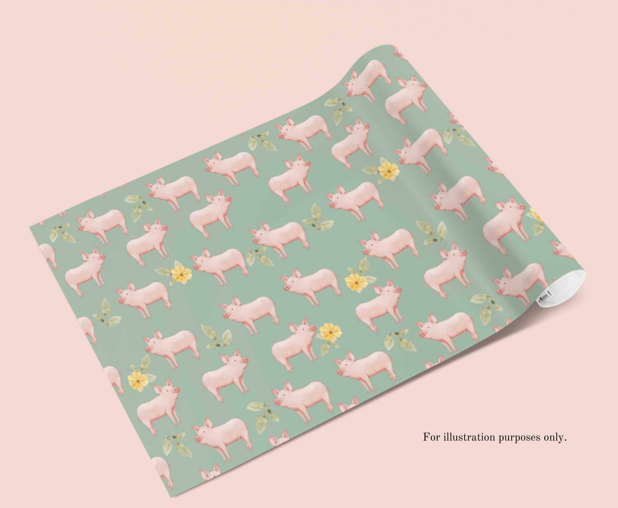 Watercolor Farm Animals, Farm Animals Seamless Pattern, Farm Animals ...