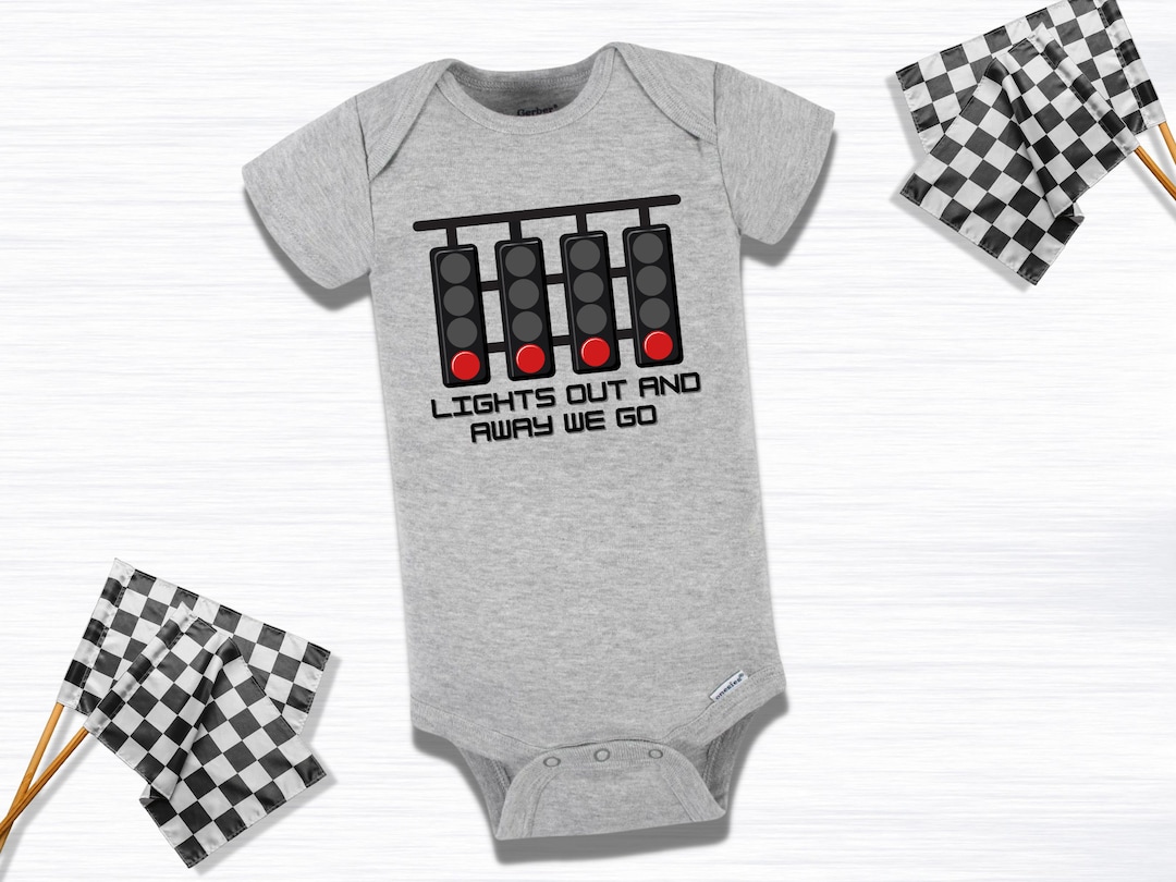 Lights Out and Away We Go Formula 1 Baby Onesies®bodysuit, F1 Kids ...