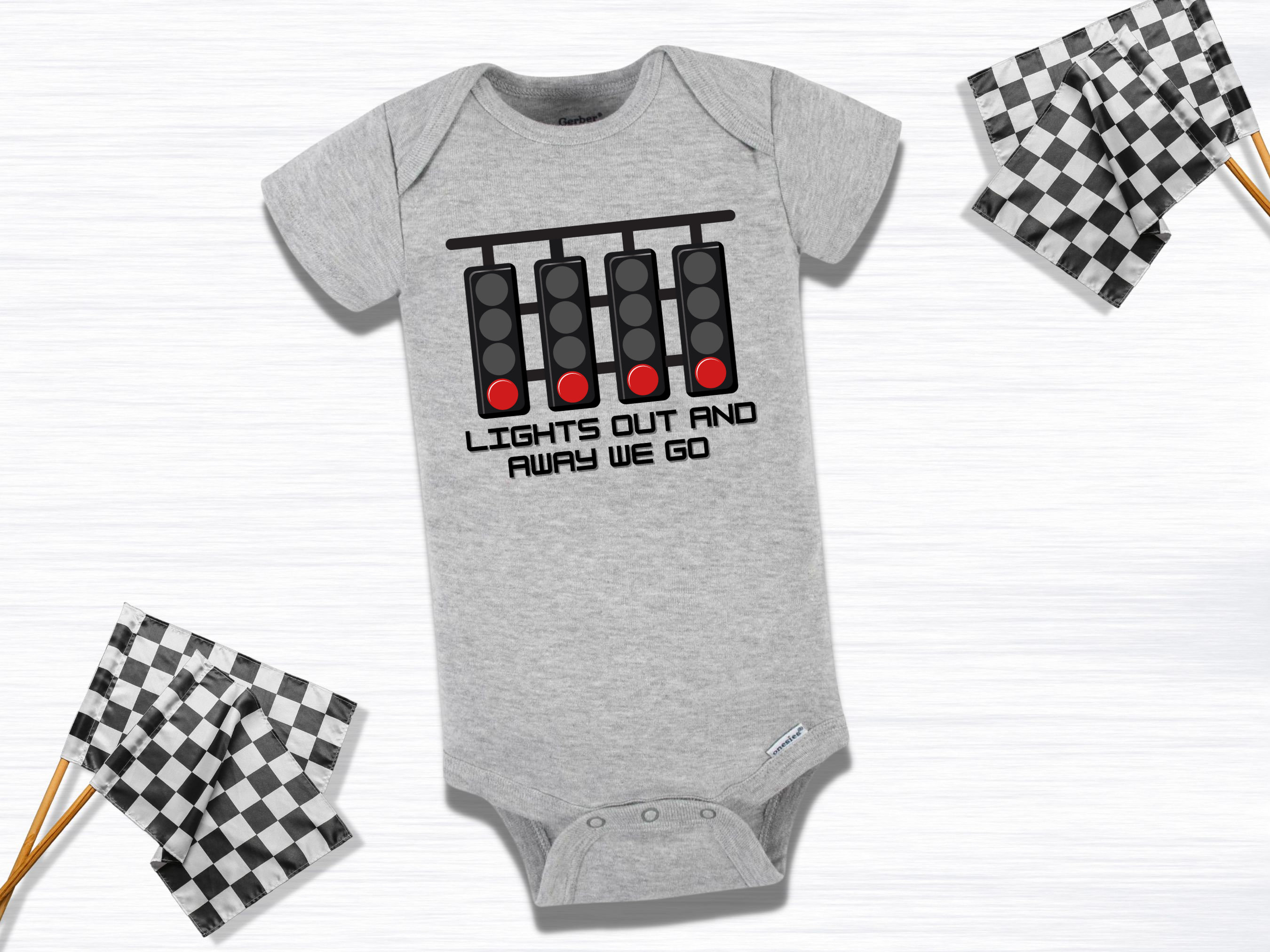 Lights Out and Away We Go Formula 1 Baby Onesie, F1 Baby Clothes, Racing Lights Baby Bodysuit - Etsy