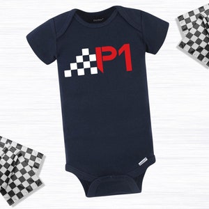 P1 Pole Position Race Flags Baby Onesie, Formula 1 Championship, F1 ...