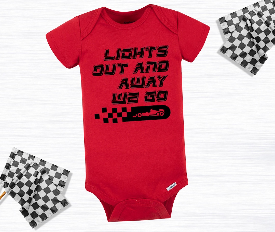 Racing Onesies, Lights Out and Away We Go Formula 1 Baby Onesie, F1 ...