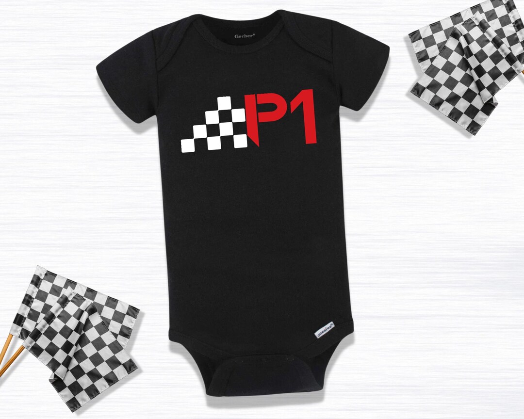 P1 Pole Position Race Flags Baby Onesie, Formula 1 Championship, F1 ...