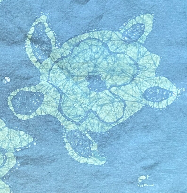 Large Turtle Batik Bandana - Etsy
