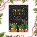 Editable Christmas Fiesta Invitation Cactus Mexican Holiday - Etsy