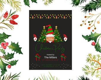 Editable Christmas Fiesta Invitation Cactus Mexican Holiday - Etsy