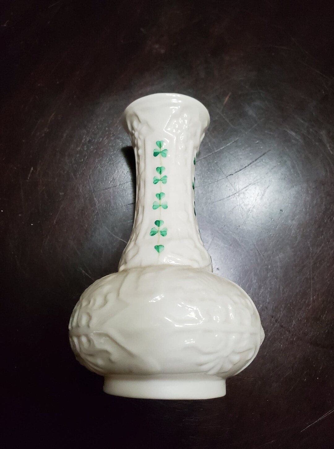 Vintage Belleek Irish China Shamrock Bud Vase 4th Mark - Etsy