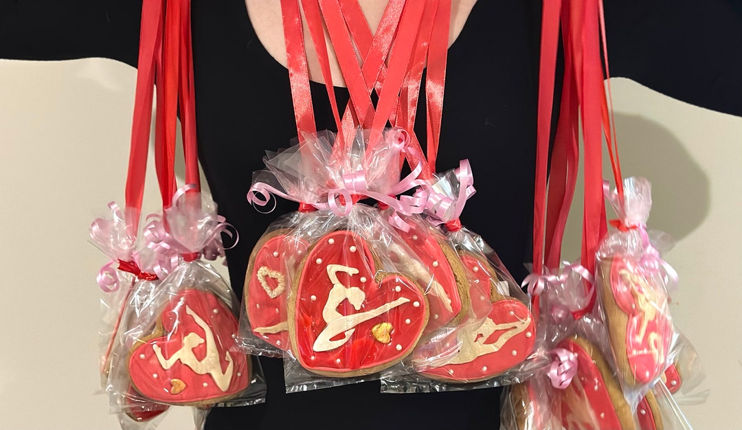 Custom Gymnastics Cookies | Personalized Sugar Cookies for Gymnastics ...