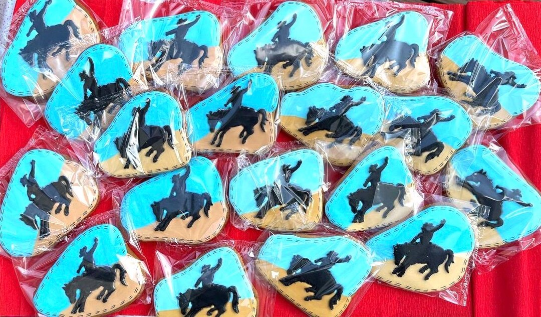 Cowboy-themed Cookies for a Cowboy Party. One Dozen. - Etsy