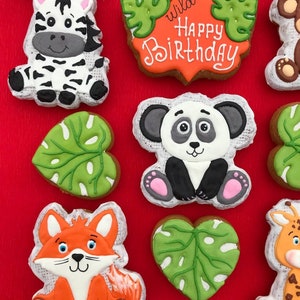 Safari Cookies Animal Themed Cookies, Jungle Safari Party Treats ...