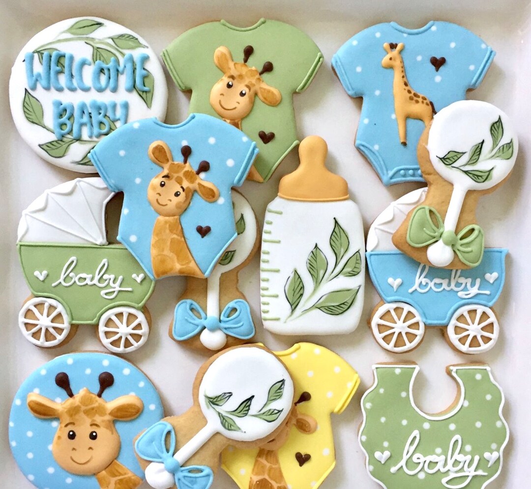 Wild Animal Cookies Set – 1 Dozen Safari-themed Sugar Cookies – Jungle ...