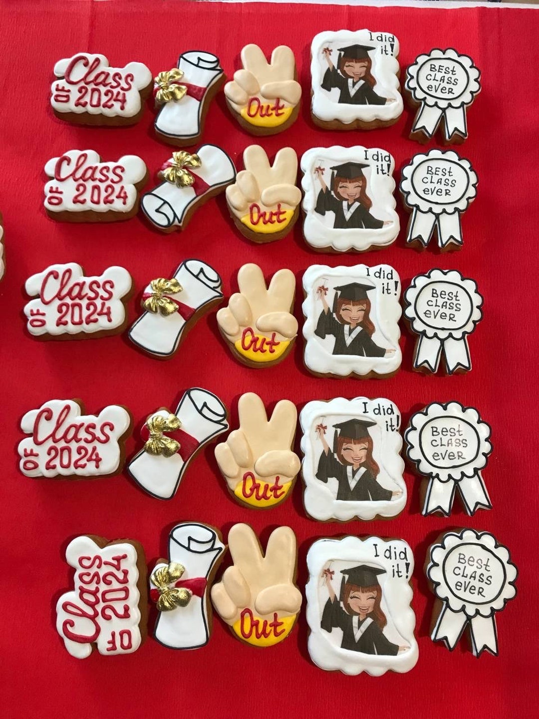 Graduation Cookies 2025 – 2 Dozen Custom Sugar Cookies – Class of 2025 ...