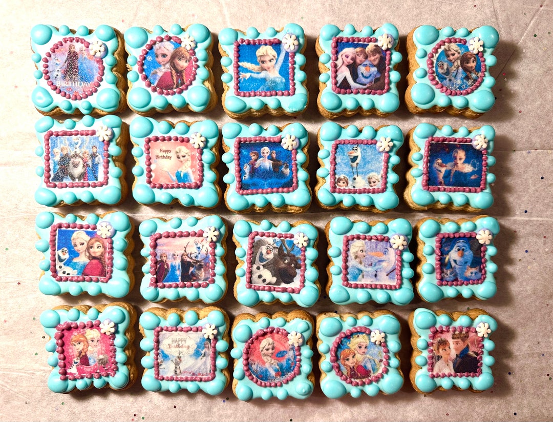 Frozen Cookies – 1 Dozen Custom Princess Cookies – Frozen Party Favors ...
