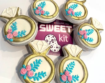 Wedding Date Ring Cookies 1 Dozen - Etsy