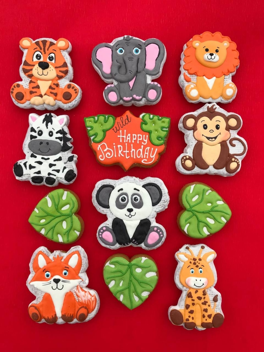 Safari Cookies Animal Themed Cookies, Jungle Safari Party Treats ...