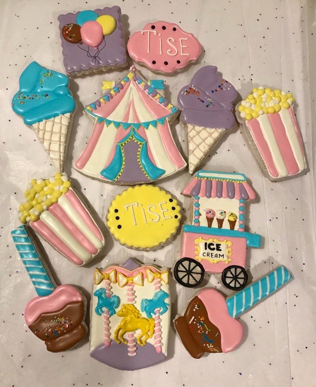 Carnival Theme Cookies – Custom Circus Party Sugar Cookies Set - Etsy