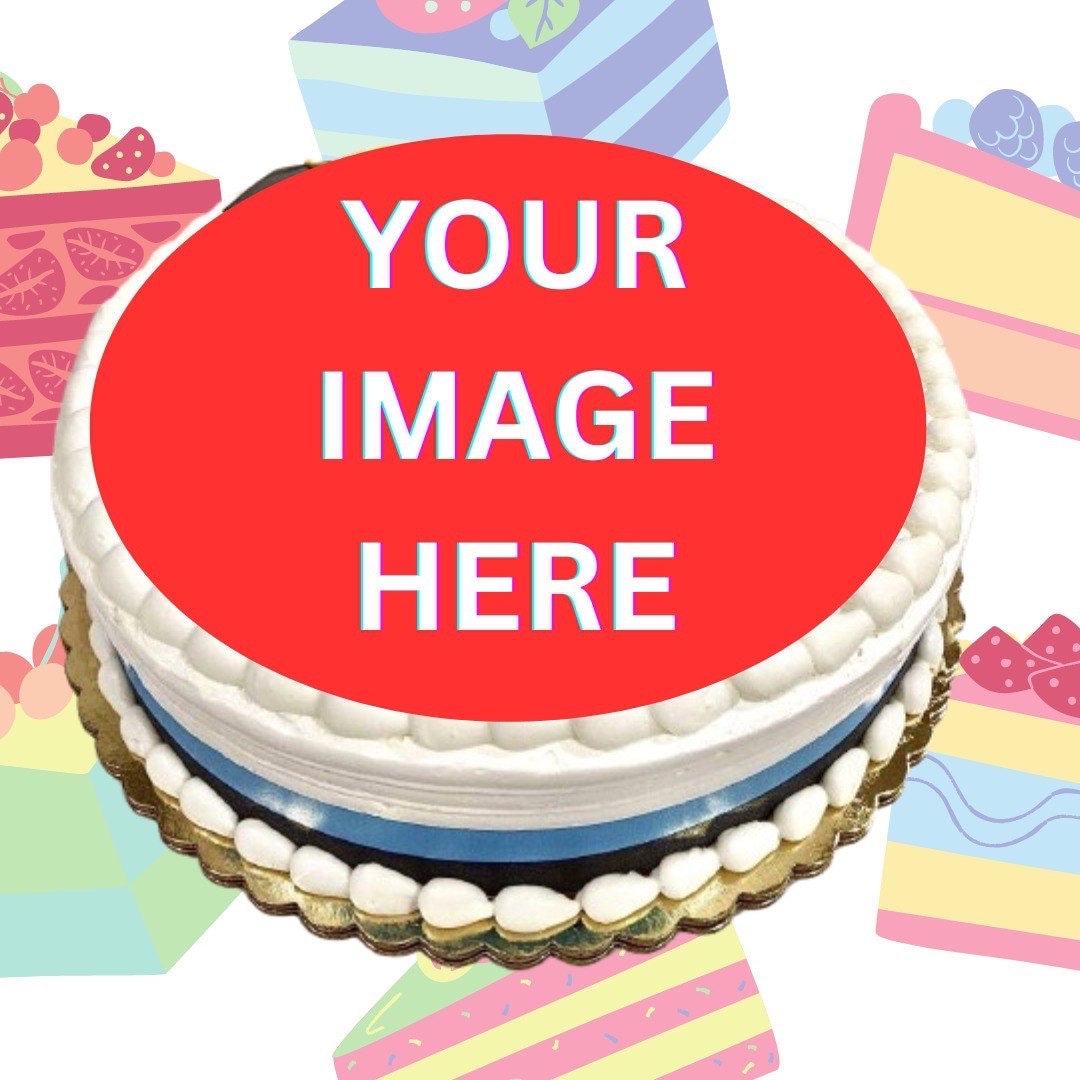 Custom Edible Image Cake Topper Your Photo Logo Cupcakes Cookies Cake ...