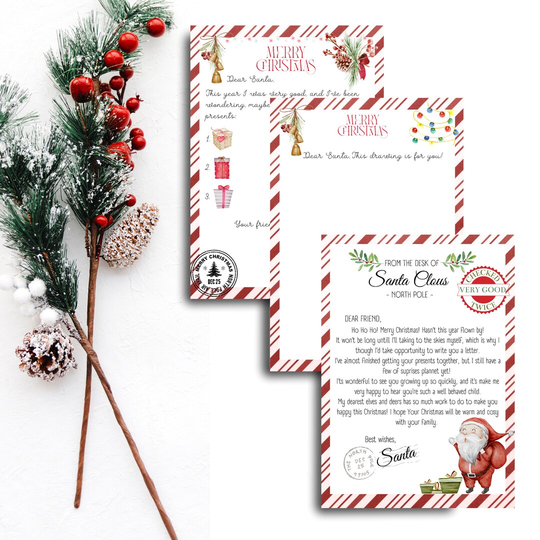 LETTER From Santa Official Greeting Letter From Santa Letter Png Files ...