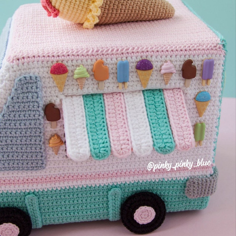 Ice Cream Van Crochet Pattern - Etsy