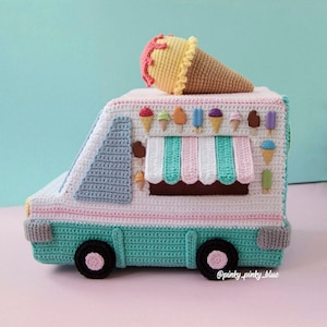 Ice Cream Van Crochet Pattern - Etsy