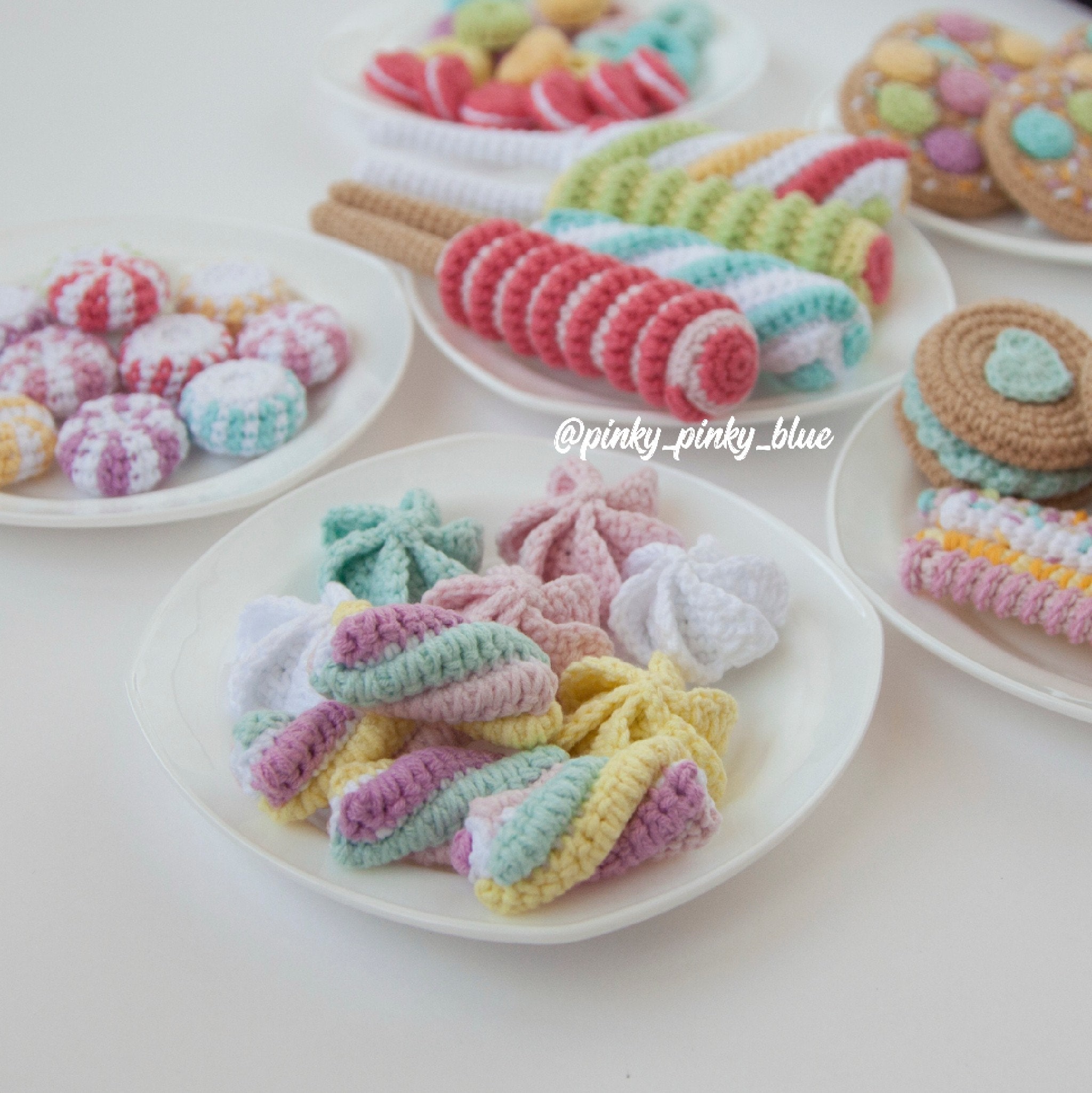 Pastel Mini Sweets Set Crochet Pattern - Etsy UK