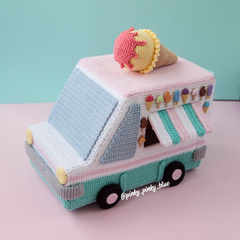 Ice Cream Van Crochet Pattern - Etsy