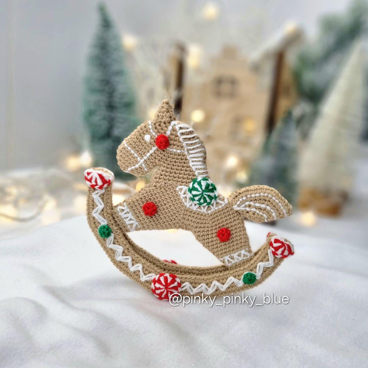 Gingerbread Rocking Horse Crochet Pattern - Etsy