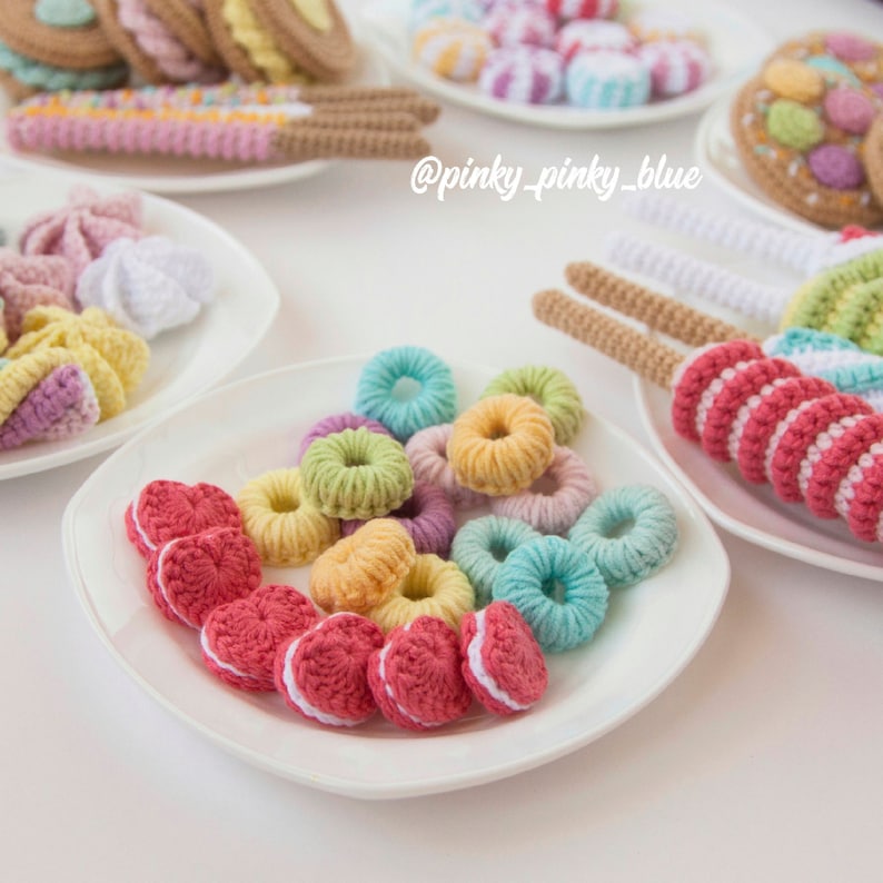 Pastel Mini Sweets Set Crochet Pattern - Etsy UK