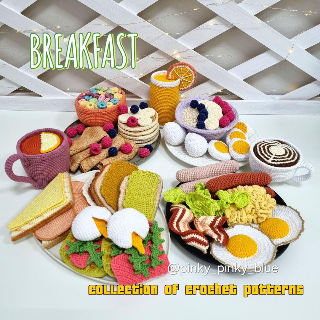 Breakfast - Collection of Crochet Patterns - Etsy