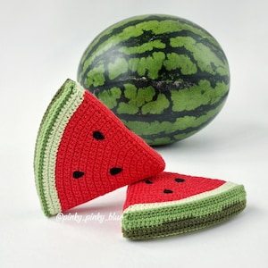 Watermelon Slices Crochet Pattern - Etsy