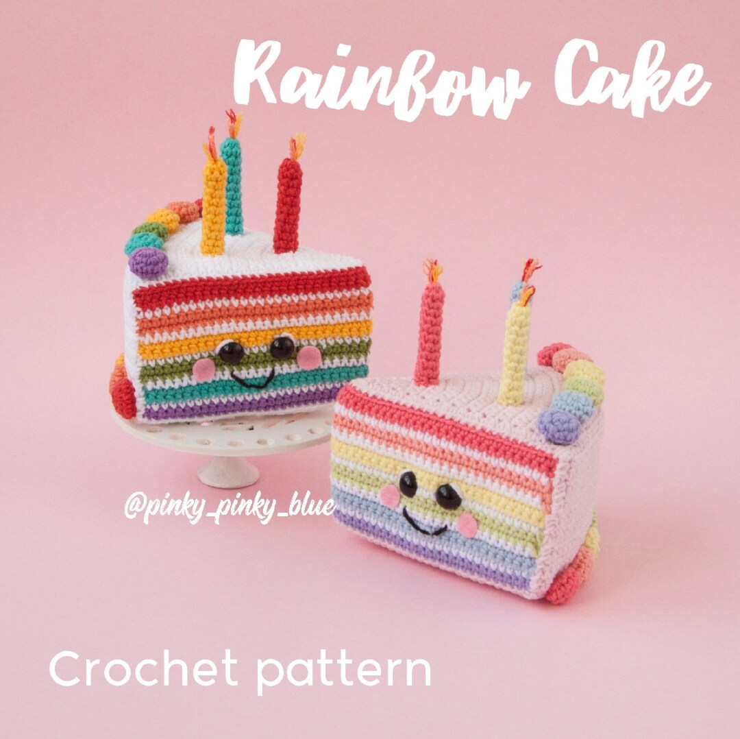 Rainbow Cake Crochet Pattern - Etsy
