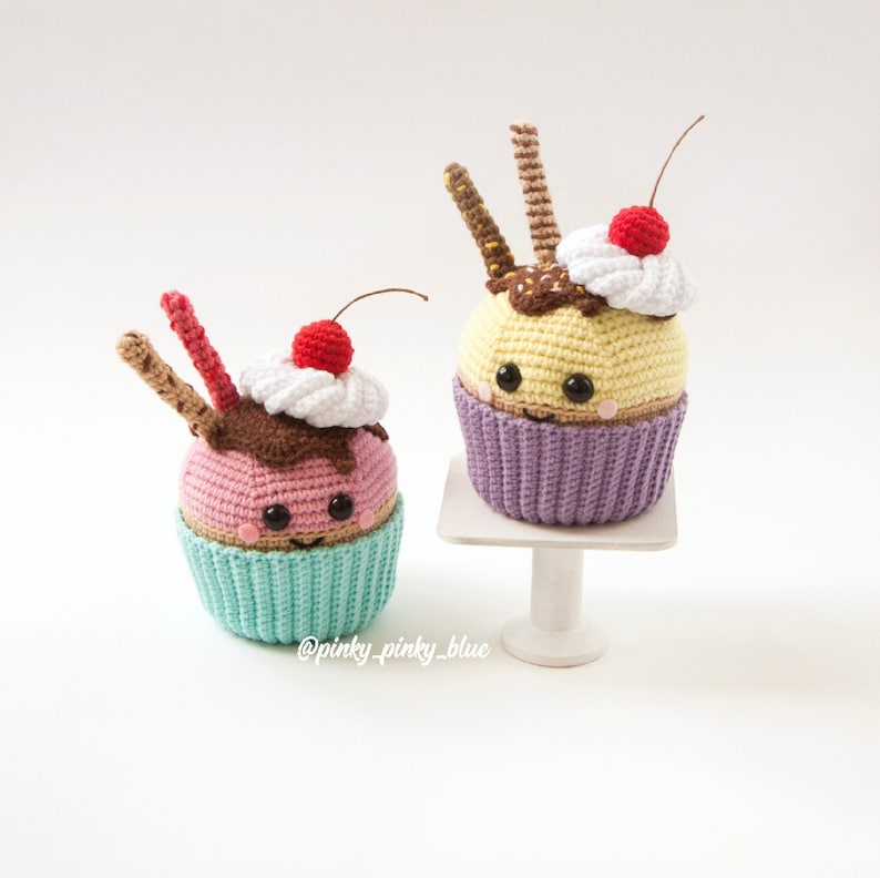 Cupcake Crochet Pattern - Etsy