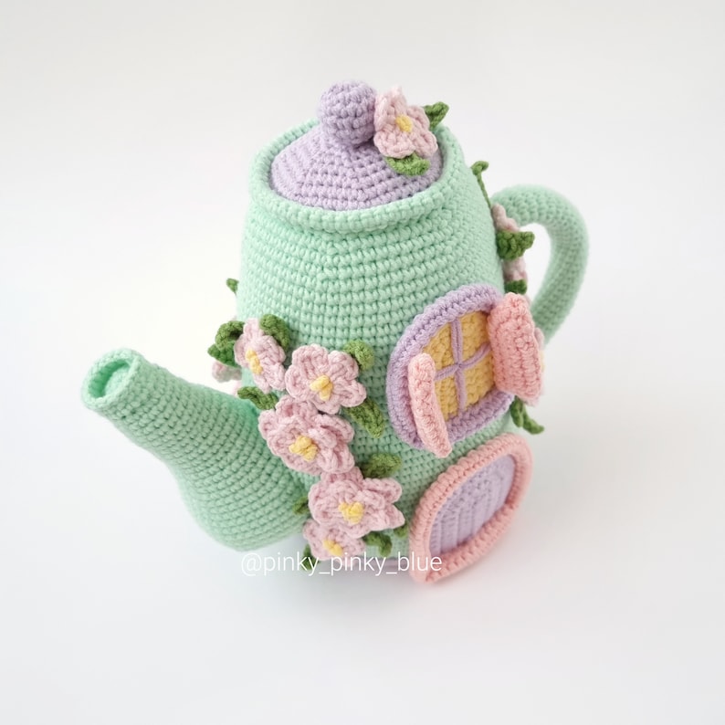 Spring Teapot House Crochet Pattern - Etsy