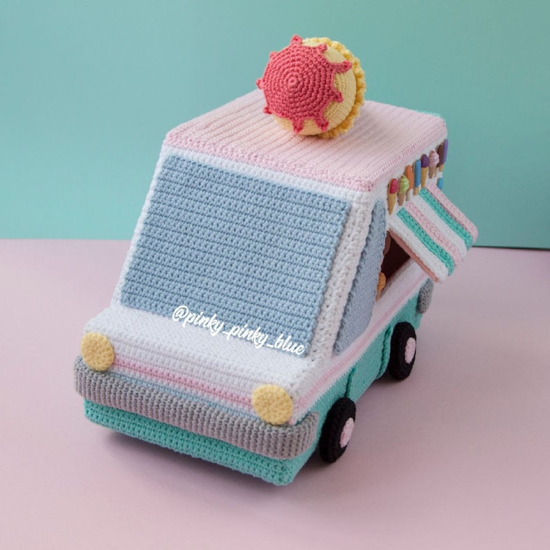 Ice Cream Van Crochet Pattern - Etsy