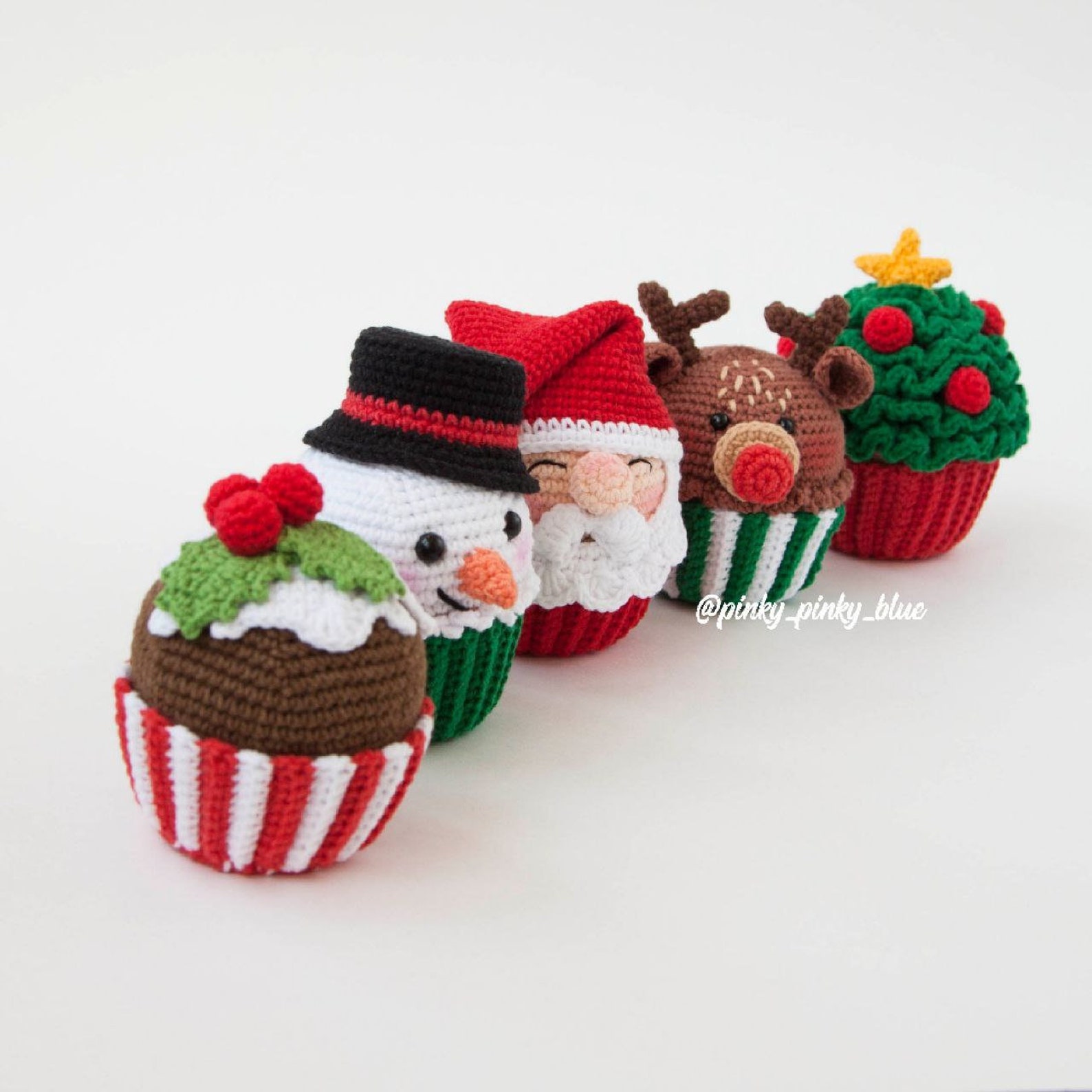 Christmas Cupcakes Crochet Pattern - Etsy