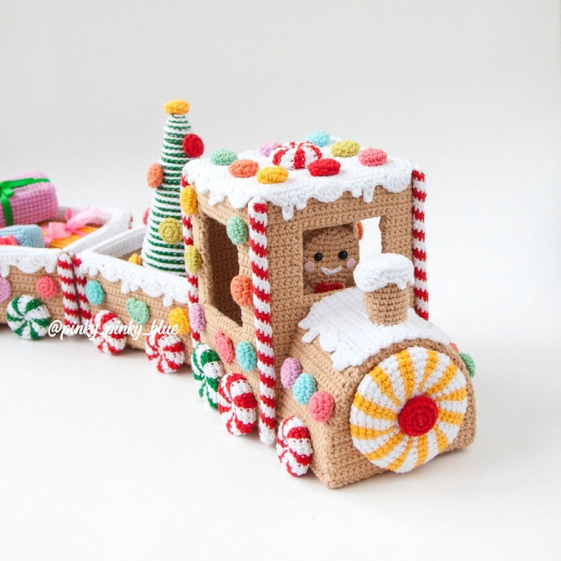 Gingerbread Train Crochet Pattern - Etsy