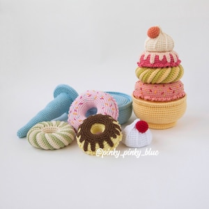 Ice Cream Stacking Toy Crochet Pattern - Etsy
