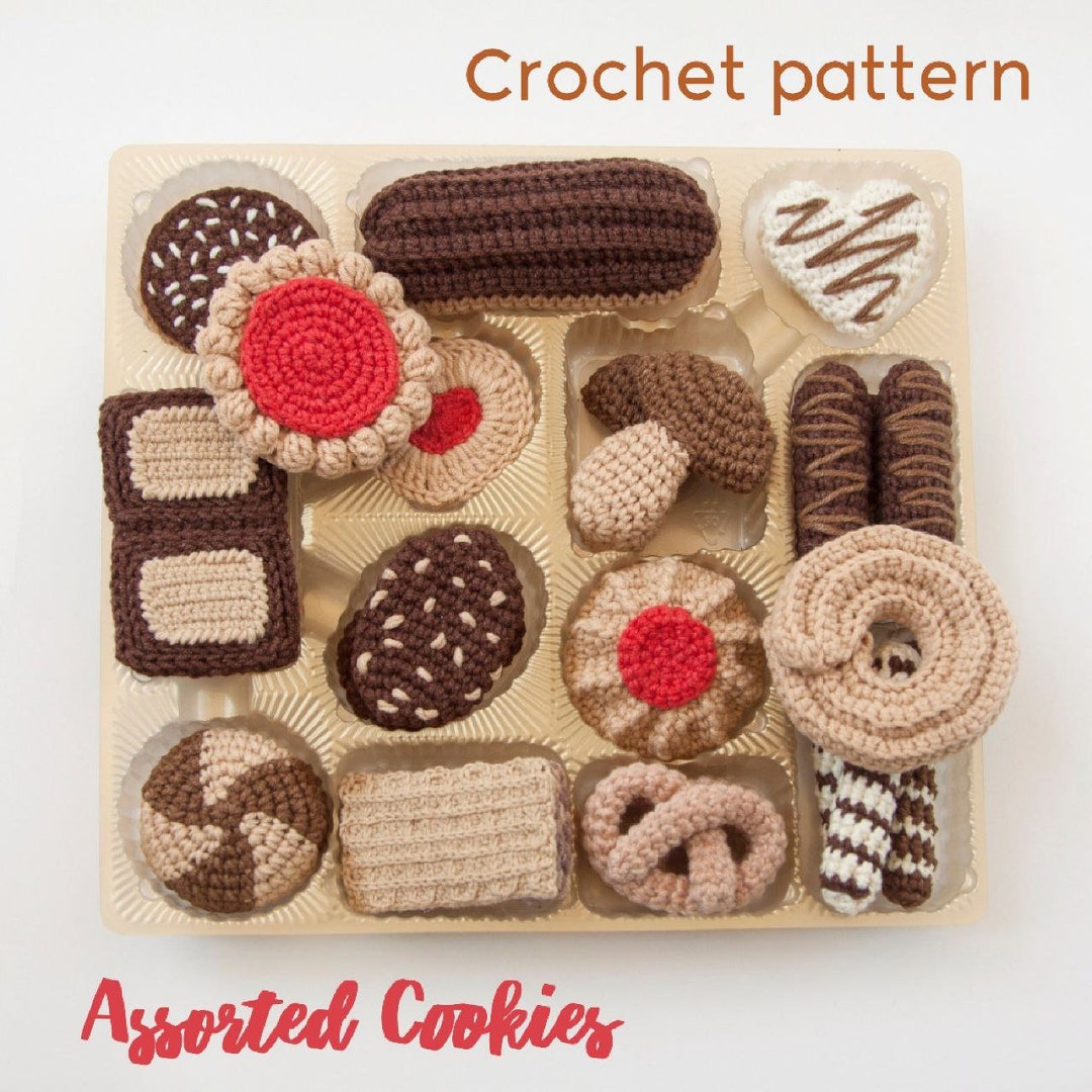 Crochet Cookies Pattern: 15 Assorted Cookie Designs (PDF Pattern) - Etsy