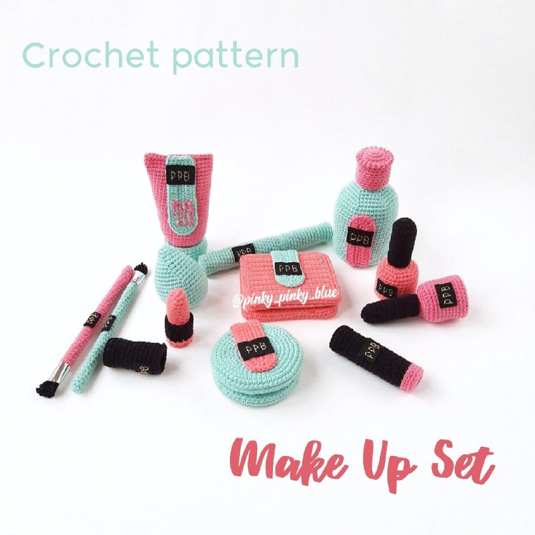 Make up Set Crochet Pattern - Etsy