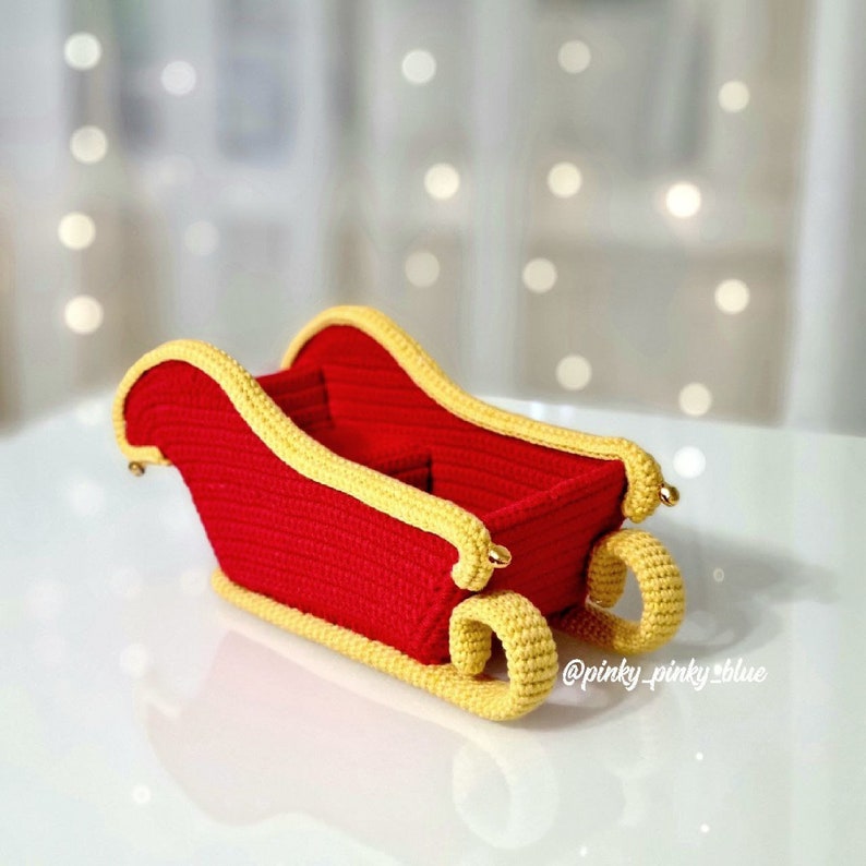 Gingerbread Sleight+santa's Sleight Crochet Pattern - Etsy