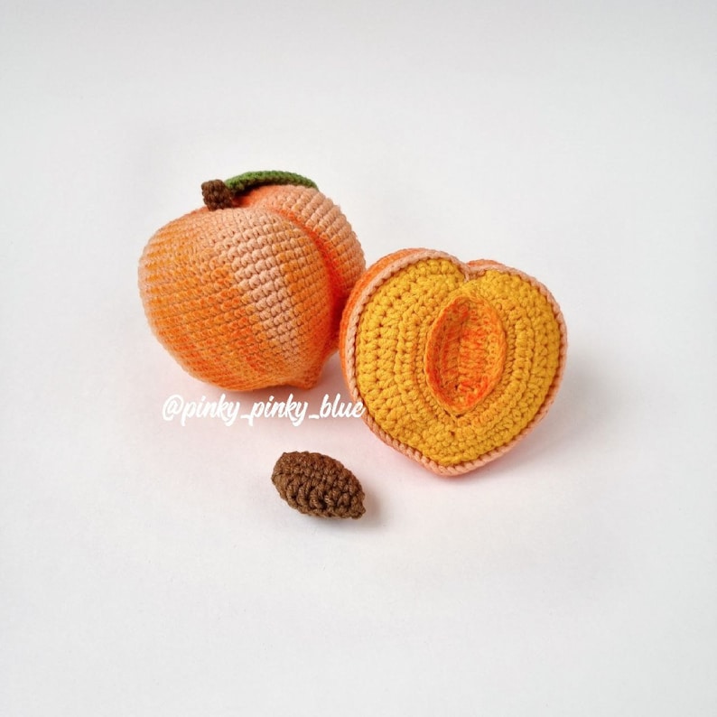 Peach Crochet Pattern - Etsy