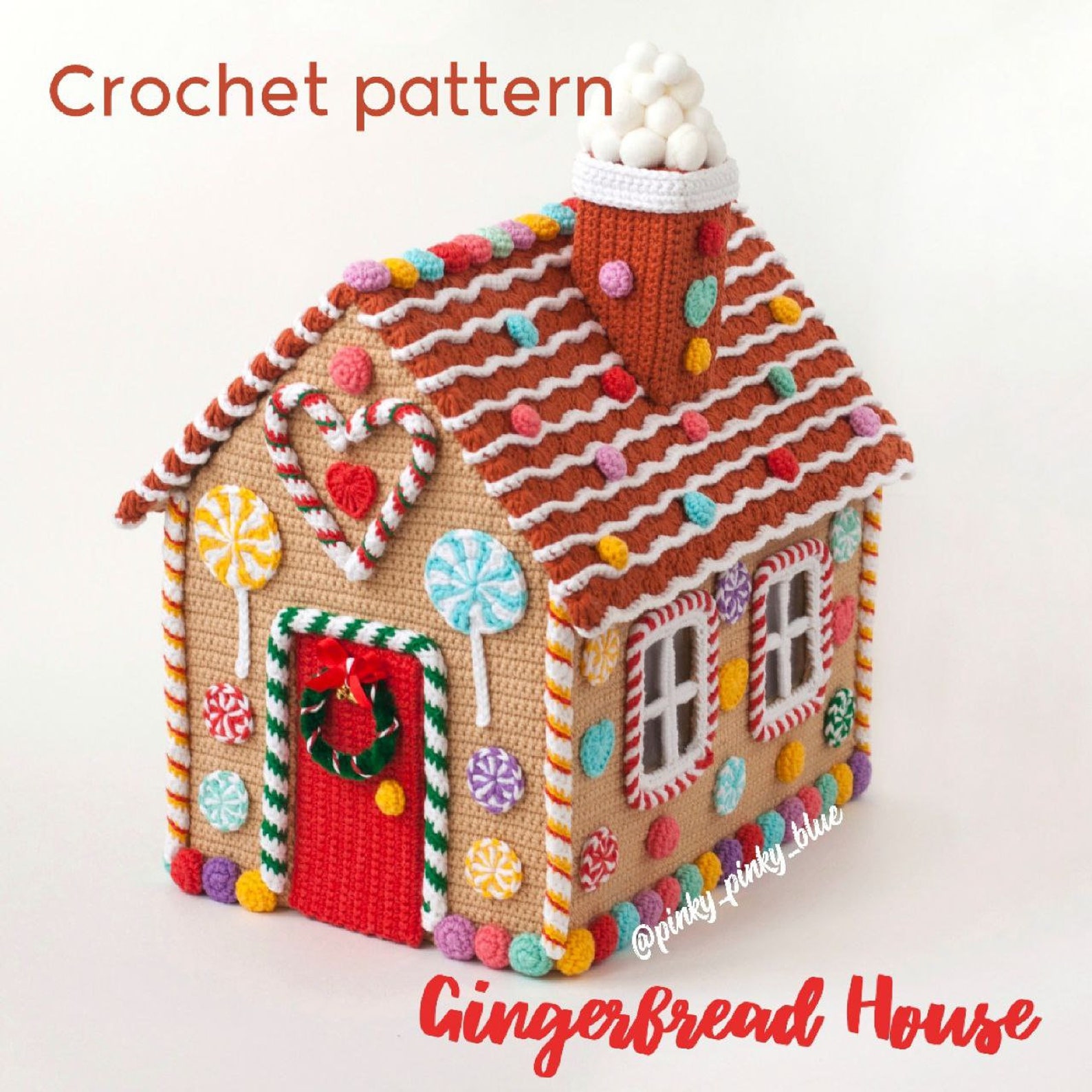 Gingerbread House Crochet Pattern - Etsy