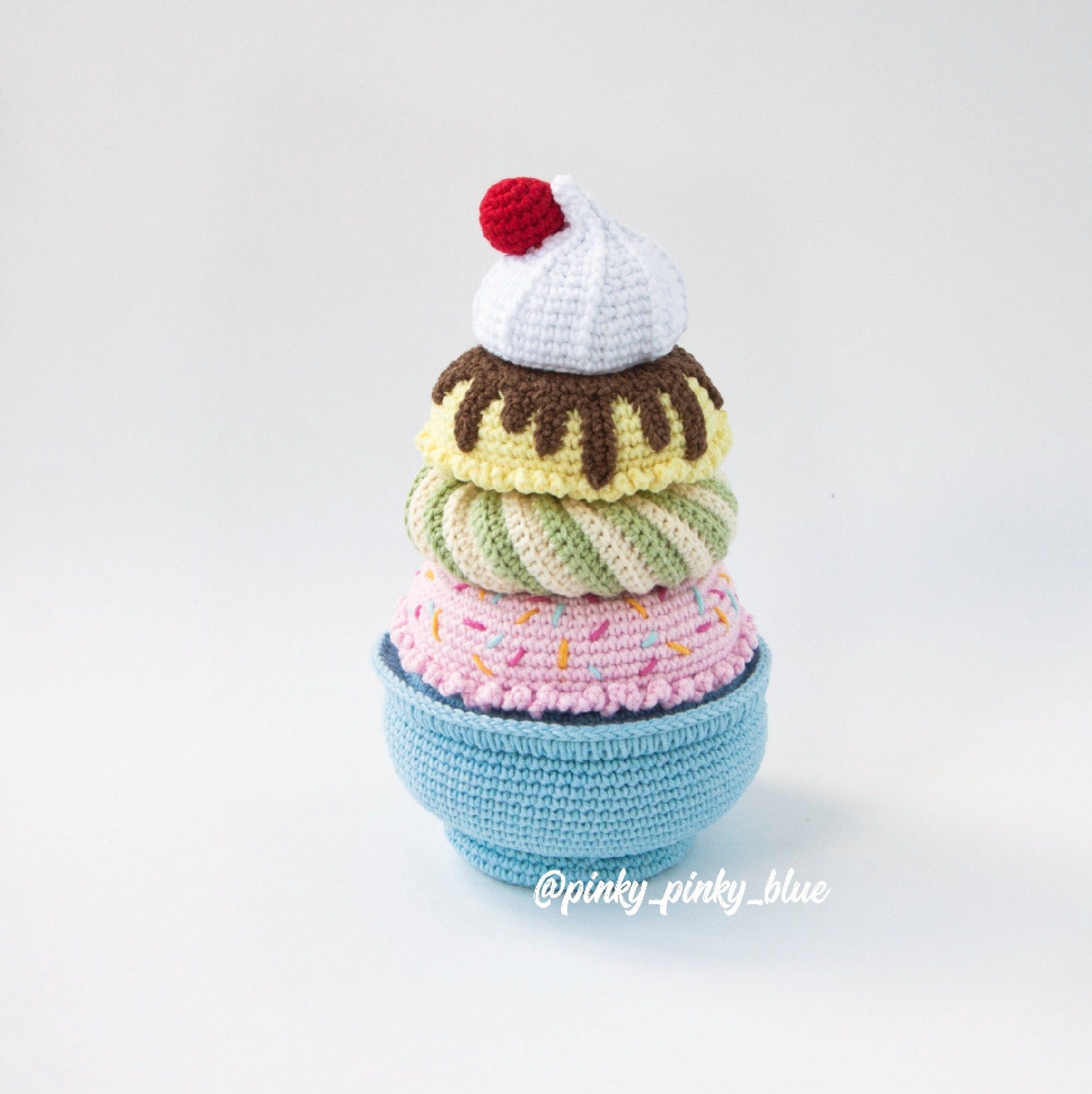 Ice Cream Stacking Toy Crochet Pattern - Etsy Australia