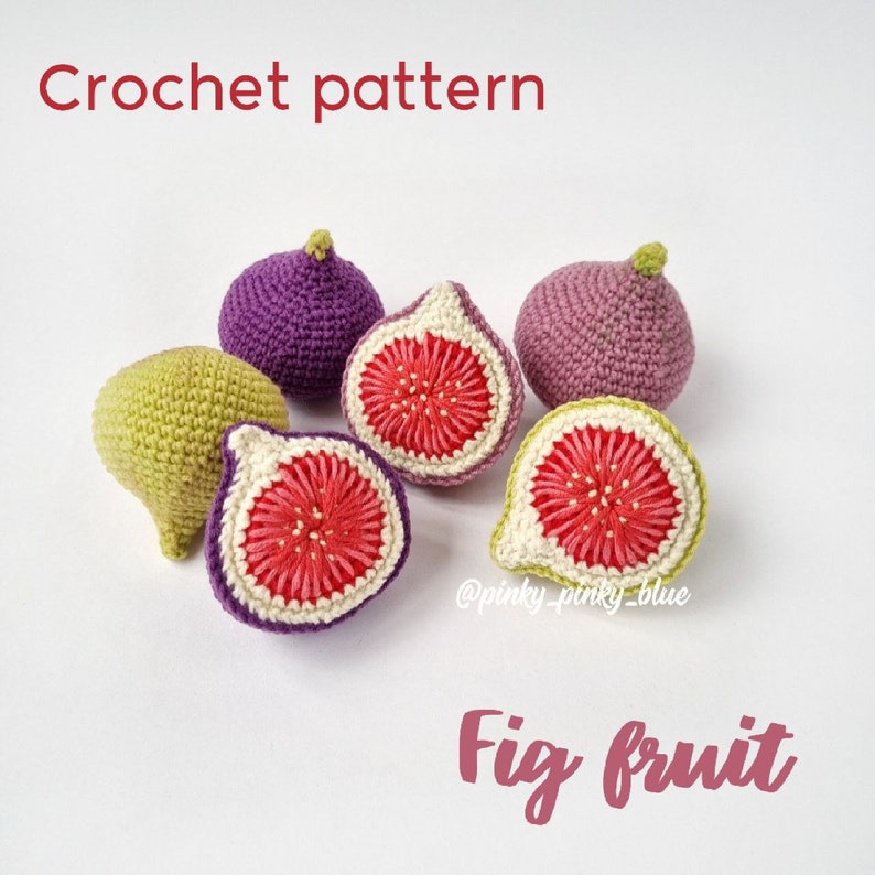 Fig Fruit Crochet Pattern - Etsy