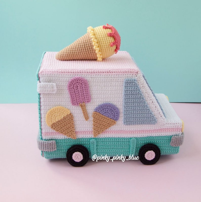 Ice Cream Van Crochet Pattern - Etsy