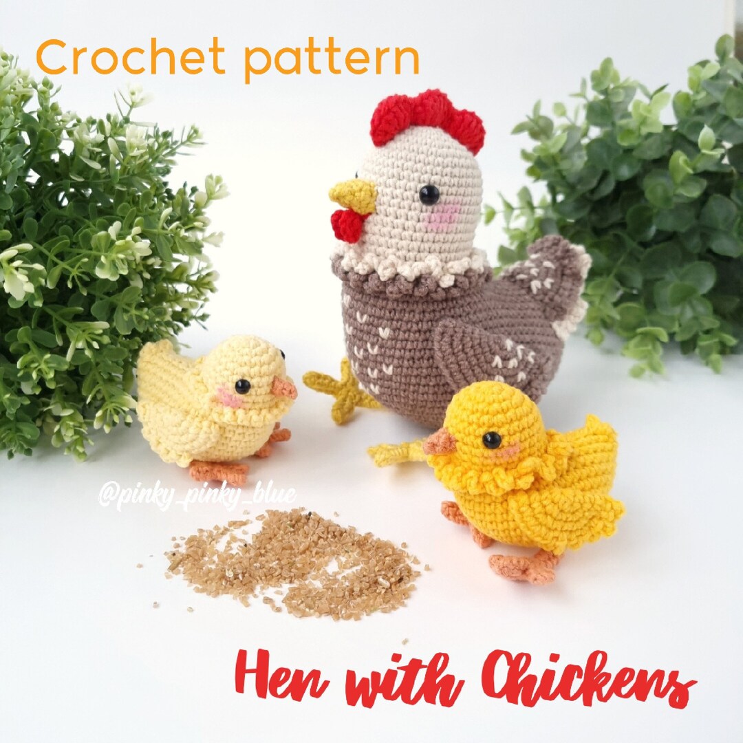 Hen and Chickens Crochet Pattern - Etsy