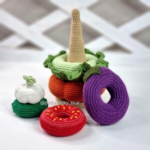 Vegetable Stacking Toy Crochet Pattern - Etsy