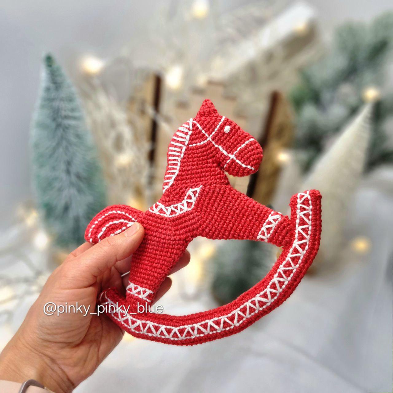 Gingerbread Rocking Horse Crochet Pattern - Etsy